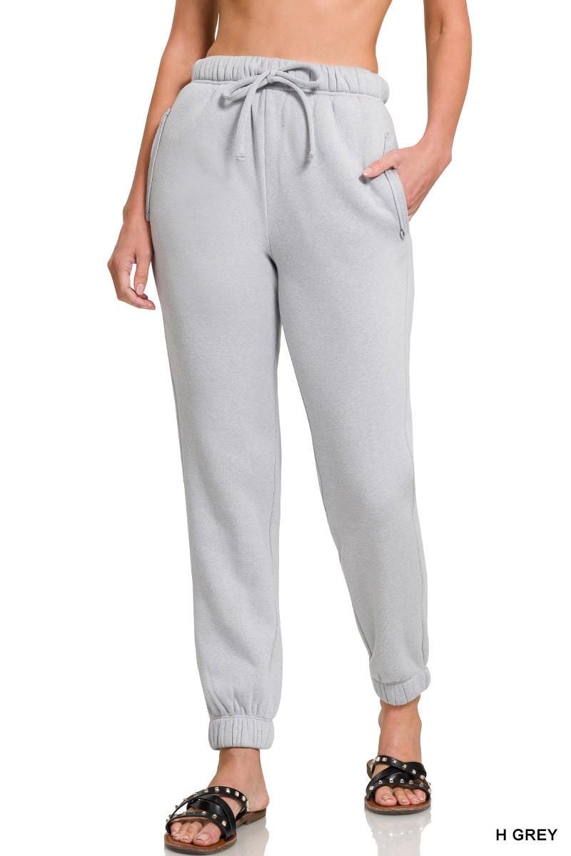Cozy Loungewear: Fleece Drawstring Soft Stretch Sweatpants With Pockets ...