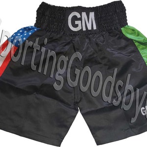 Us/brasil Flag Boxing Trunks Boxing Shorts Martial Arts Training ...