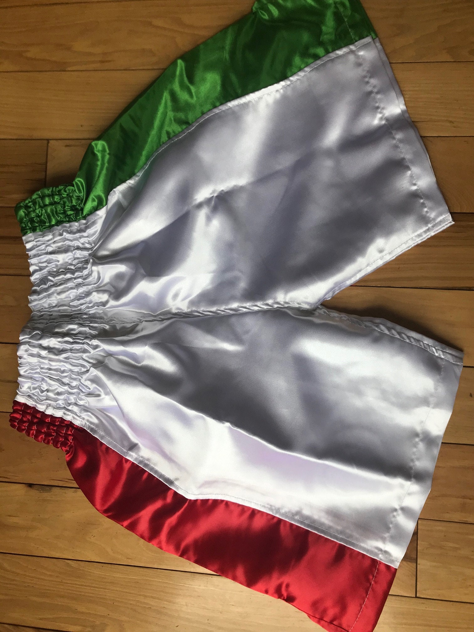 GM MEXICO Flag With Green/white/red Elastic Boxing Short - Etsy