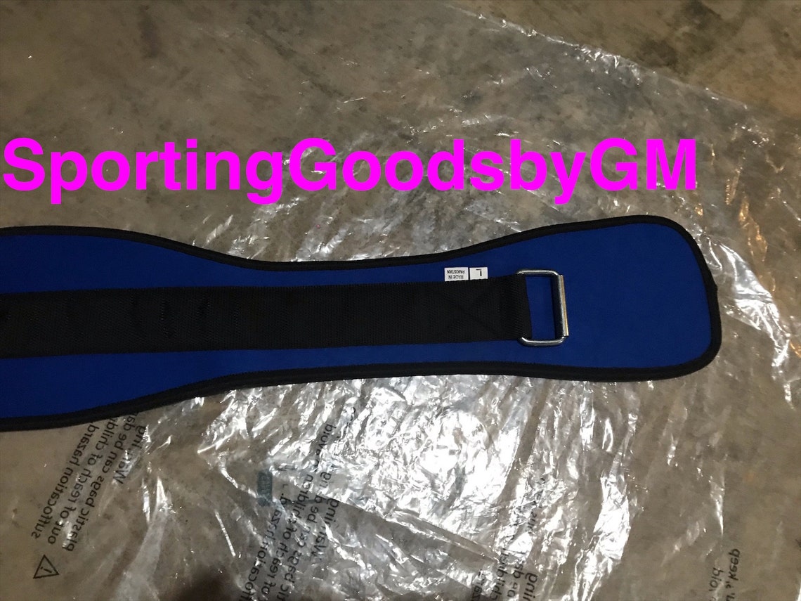 Weight Lifting/lifting Belts Made of BLUE Nylon With Full Black 2 ...