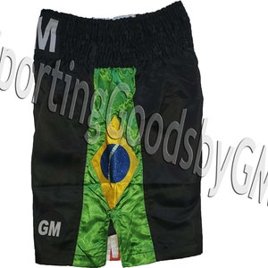 Us/brasil Flag Boxing Trunks Boxing Shorts Martial Arts Training ...