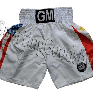 Us/philippines Flag Boxing Trunks, Boxing Shorts, Martial Arts Training ...