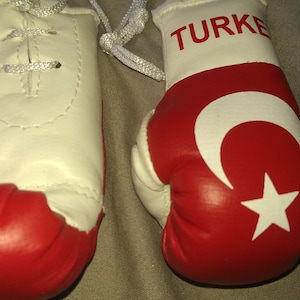 Turkey Flag Mini Boxing Gloves Novelties Souvenir Cars - Etsy