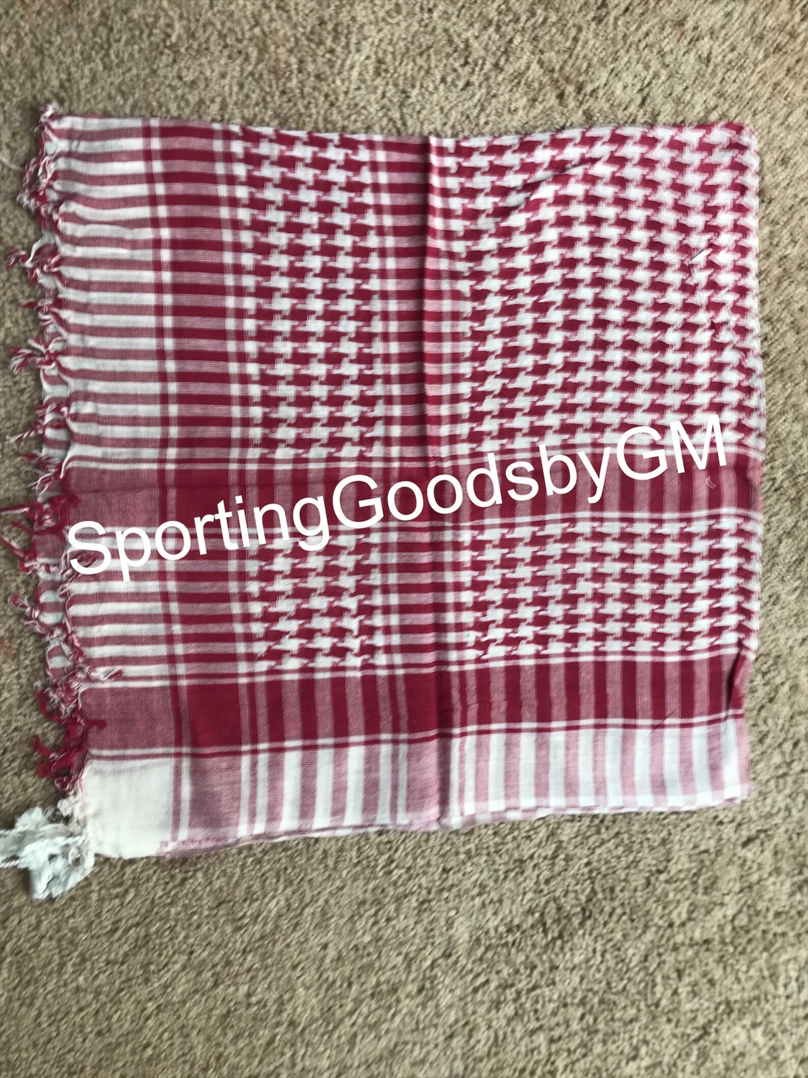 WHITE & RED Soft Shemagh Keffiyeh Military Army Navy Air | Etsy