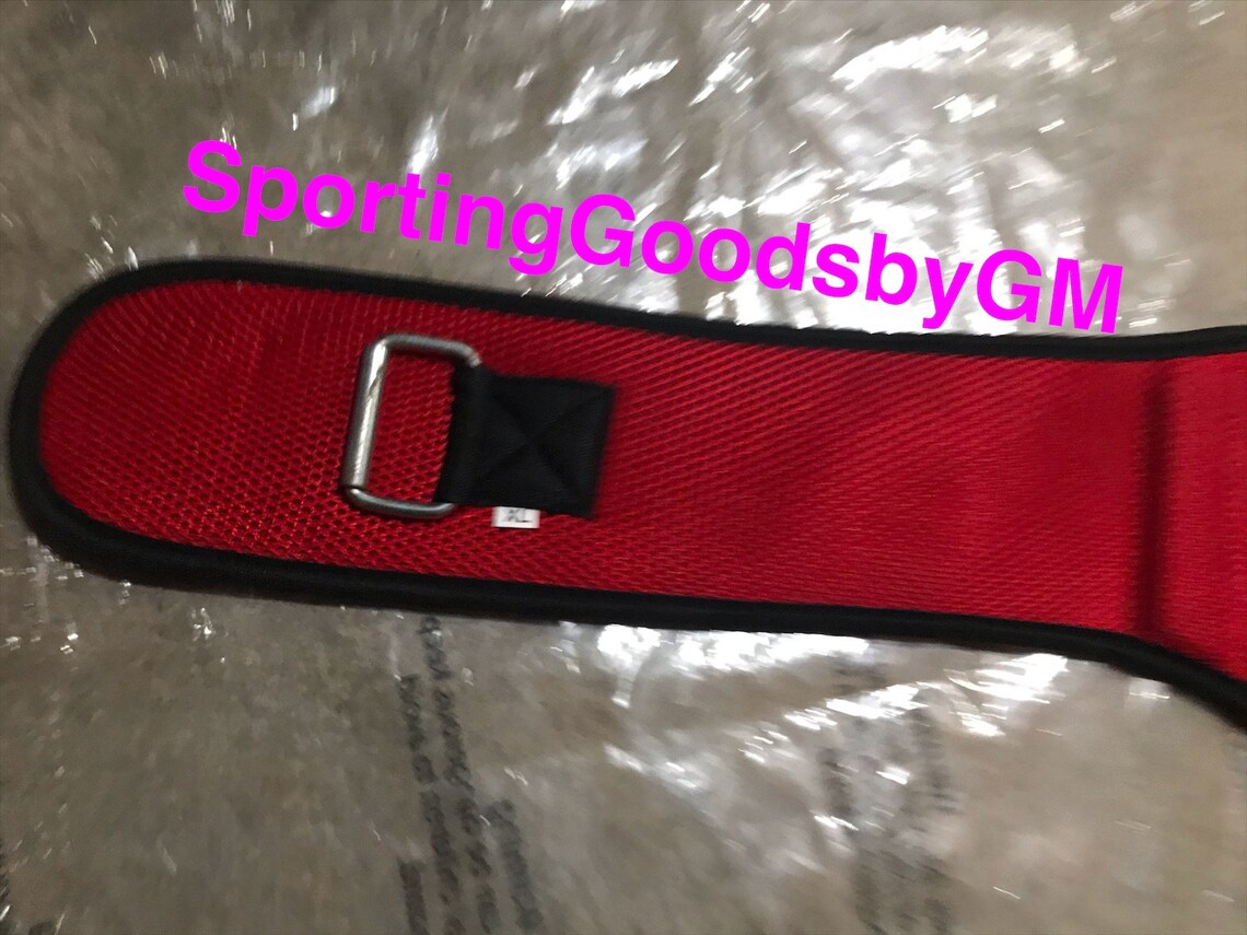 Weight Lifting/lifting Belts Made of Red Nylon Mesh With Black | Etsy