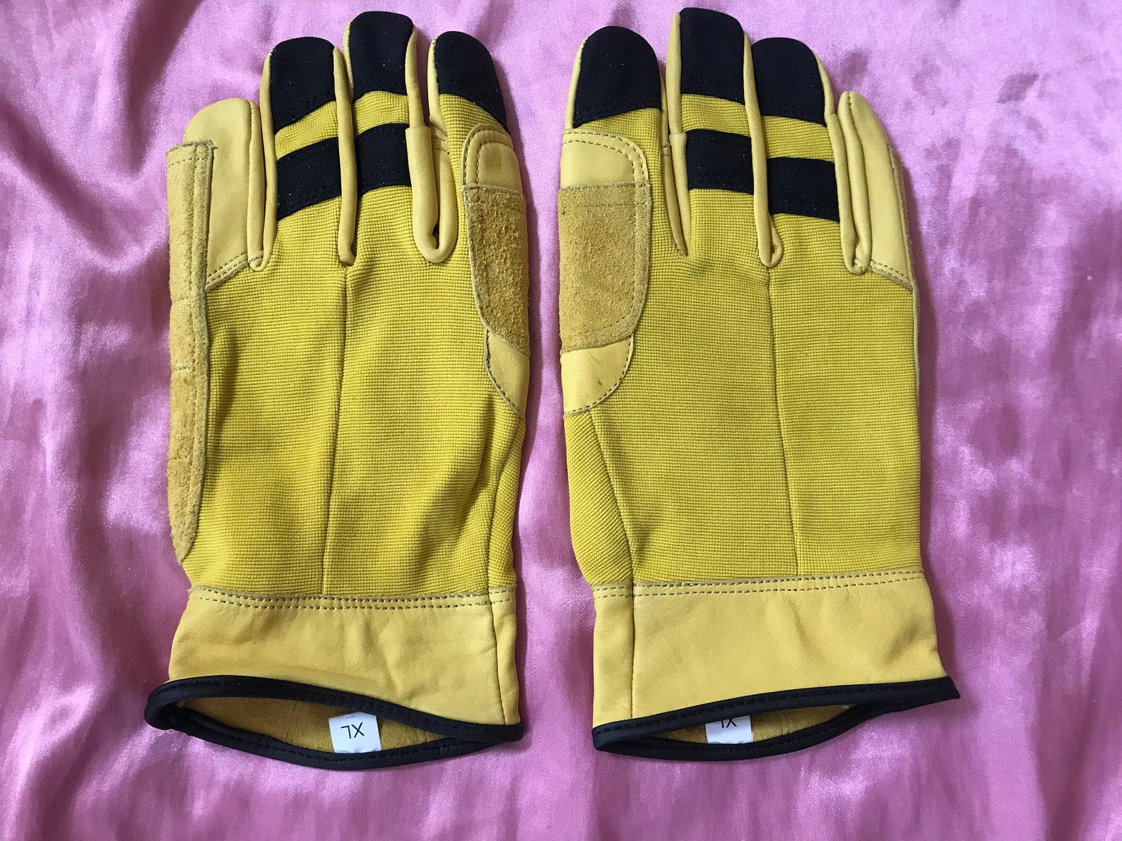 Yellow and Black Fast Rope Gloves Tactical Fast Rope Gloves & Black and ...
