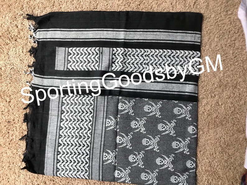 Black & White Soft Shemagh Keffiyeh Military Army Navy | Etsy