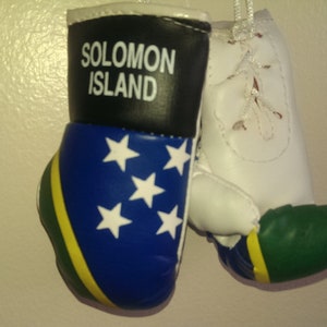 Solomon Island Flag Mini Boxing Gloves Novelties Souvenir Show - Etsy