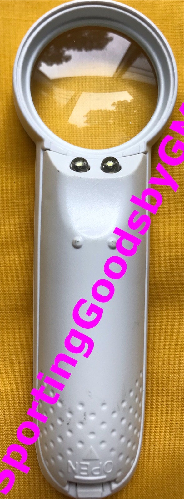 40X Power Handheld Glass Lens LED UV Lighted baterías no | Etsy