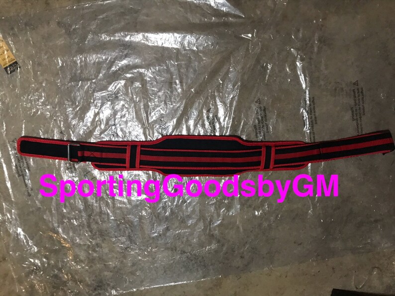 Weight Lifting/lifting 2 Layer red Nylon Lower Belt 5" Wide 27" Long ...