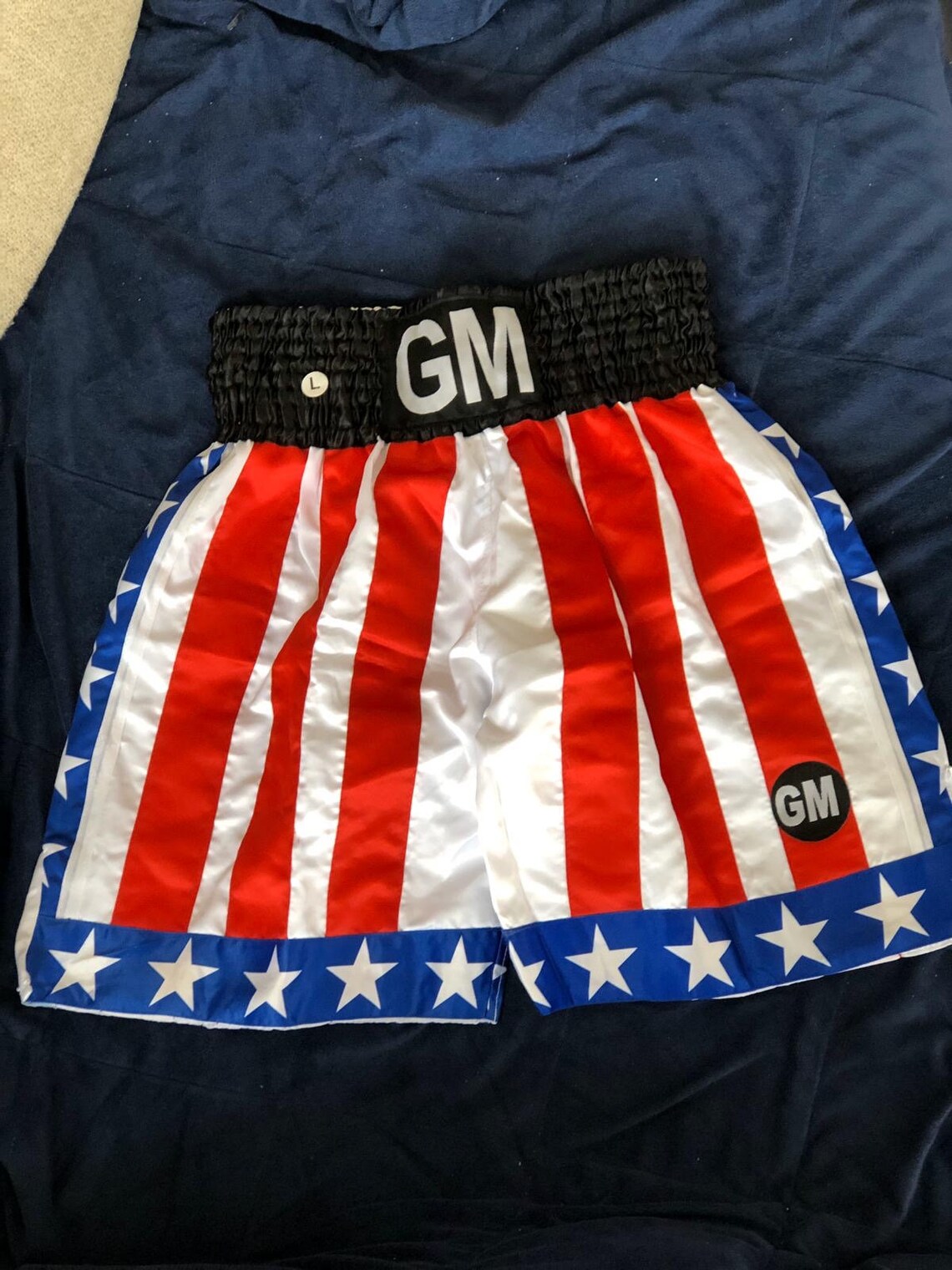 USA Flag Boxing Shorts, Professional Boxing Shorts, USA Boxing Training ...