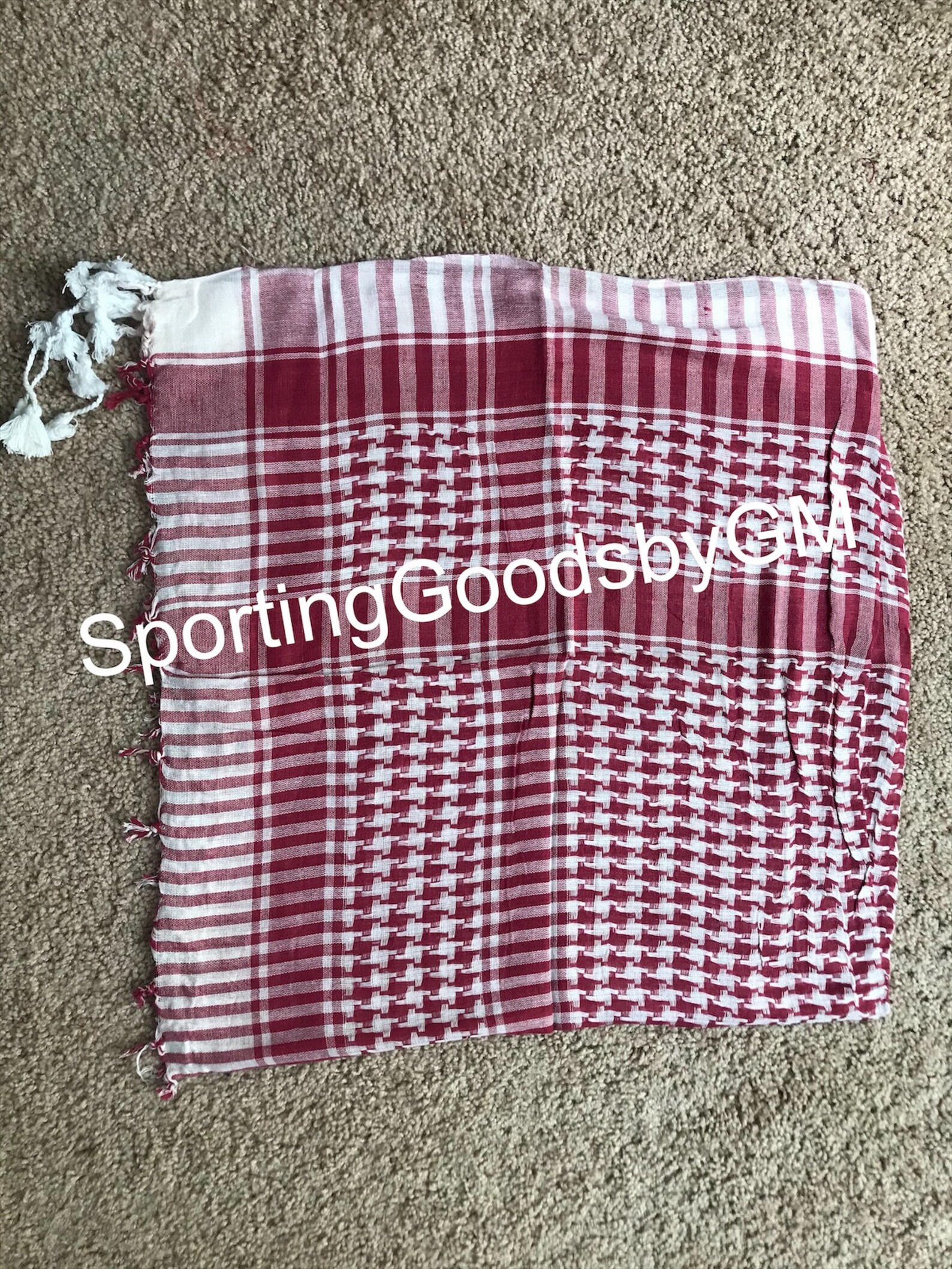 WHITE & RED Soft Shemagh Keffiyeh Military Army Navy Air | Etsy