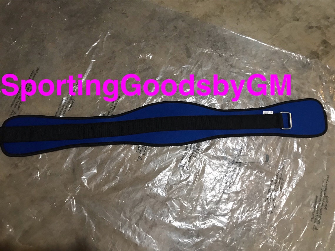 Weight Lifting/lifting Belts Made of BLUE Nylon With Full Black 2 ...