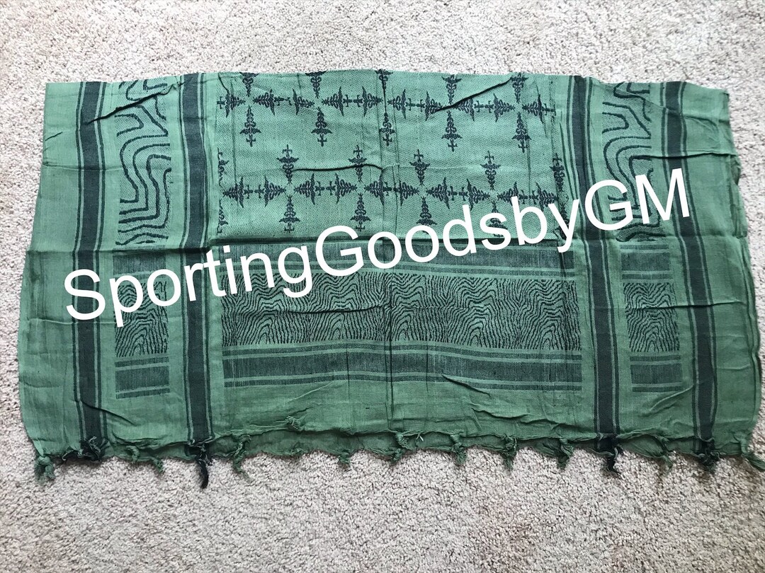 Green & Black Soft Shemagh, Keffiyeh, Military, Army, Navy, Air Force ...