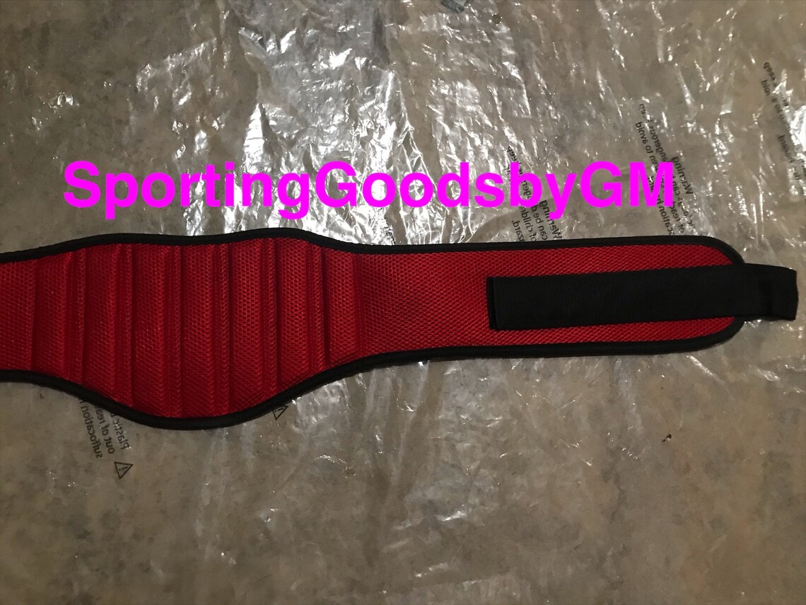 Weight Lifting/lifting Belts Made of Red Nylon Mesh With Black Back 42 ...