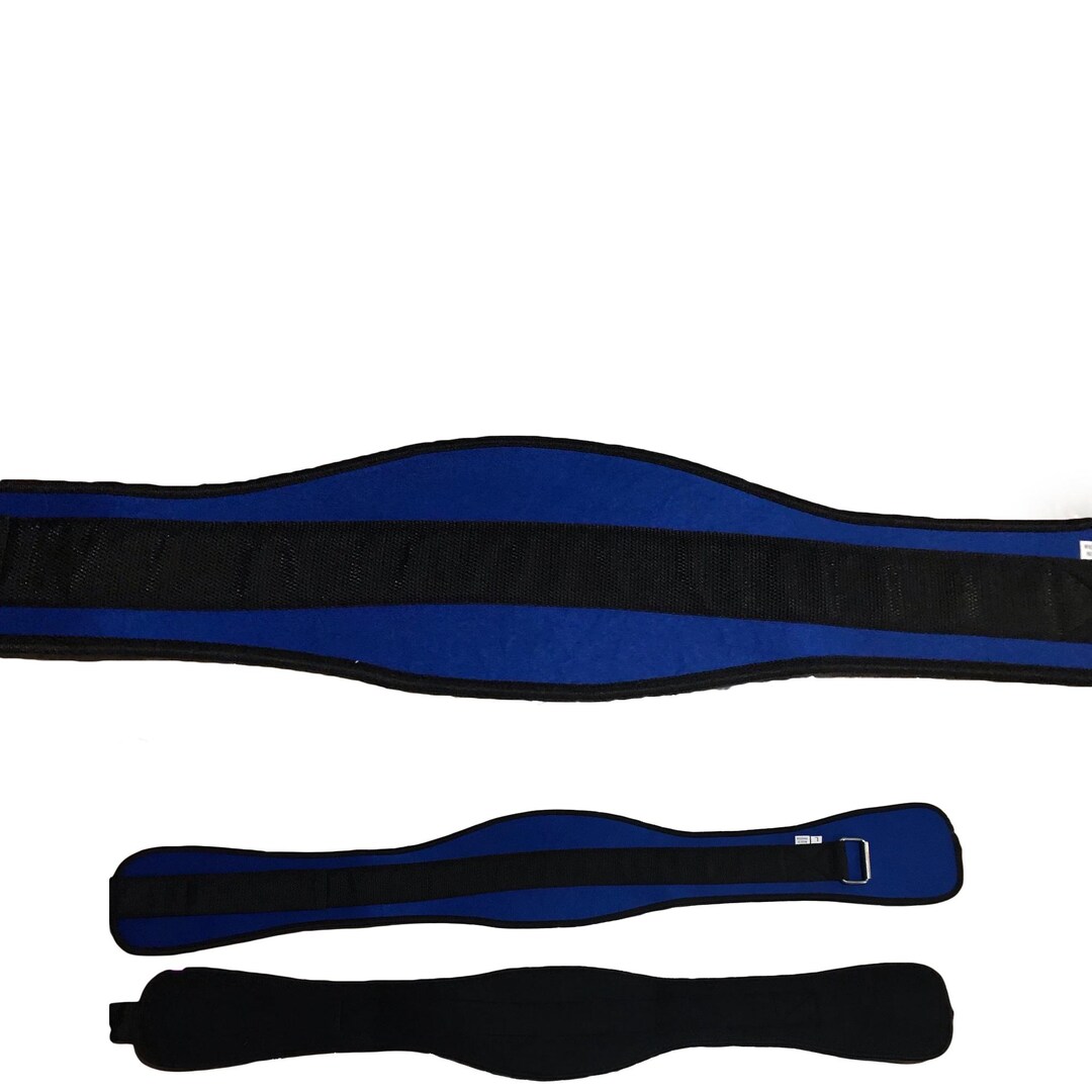 Weight Lifting/lifting Belts Made of BLUE Nylon With Full Black 2 ...