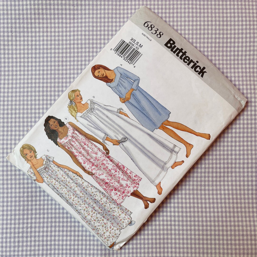 UNCUT Butterick Sewing Pattern #6838 Nightclothes - Etsy