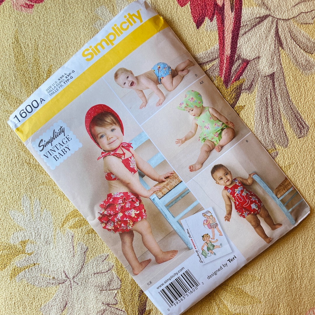 Simplicity #1600 Sewing Pattern Vintage Baby - Etsy