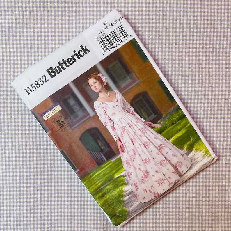 UNCUT Butterick Sewing Pattern #5832 19th C Costume - Etsy