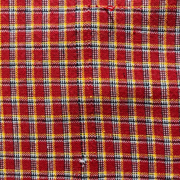 Yellow Plaid Fabric - Etsy