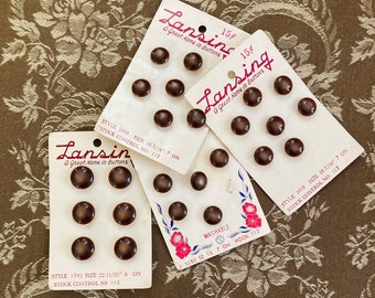 Brown Buttons Shank Buttons - Etsy