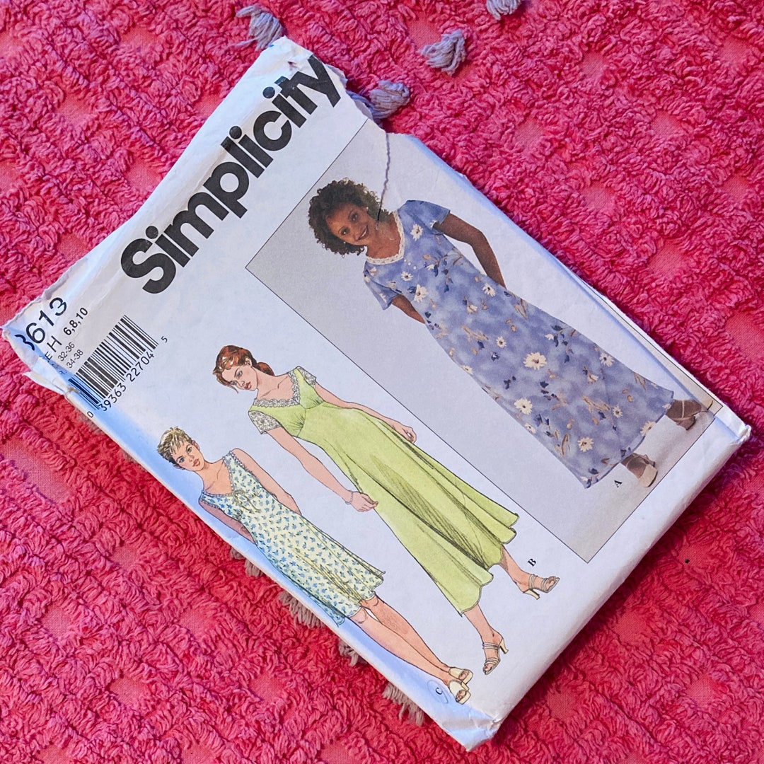 Vintage Simplicity Summer Dress Sewing Pattern #8613 - Etsy