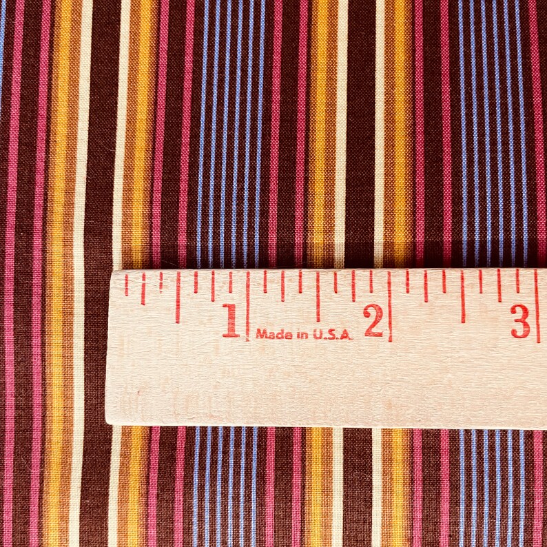 4 Yards of Striped Cotton Fabric - Etsy