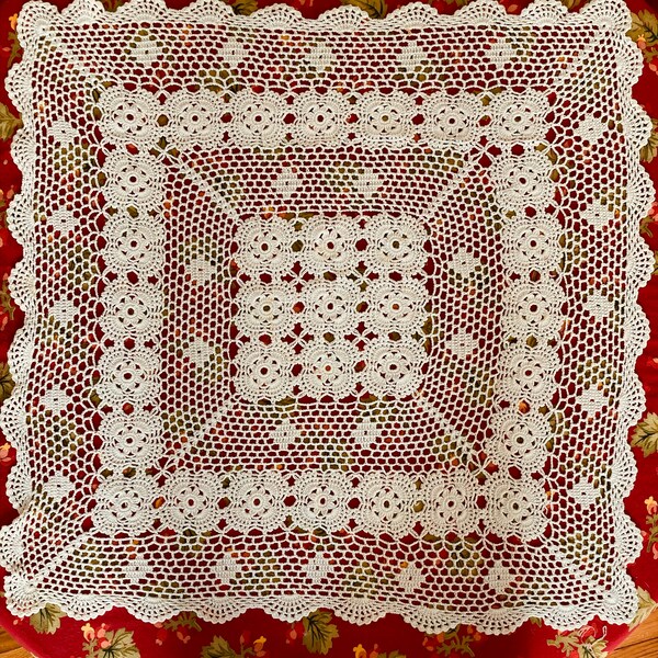 Crochet Table Topper - Etsy