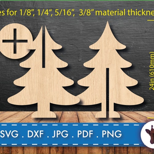 Christmas Tree Template Pattern for Laser Cnc Vector - Etsy