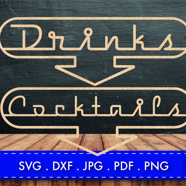 Laser Cut Cocktail Svgs - Etsy