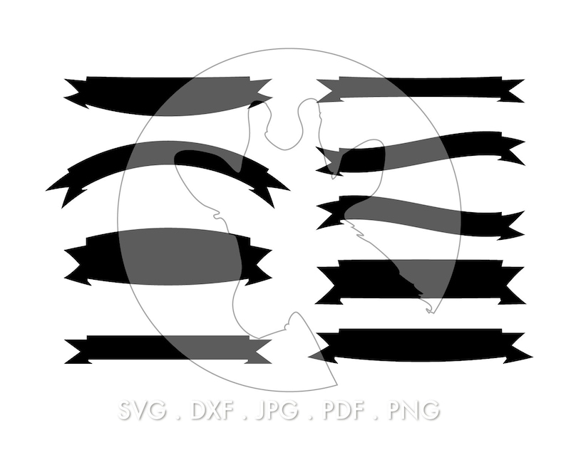 Banner SVG Files Banners SVG & DXF Cnc Files for Wood Paper Cut ...