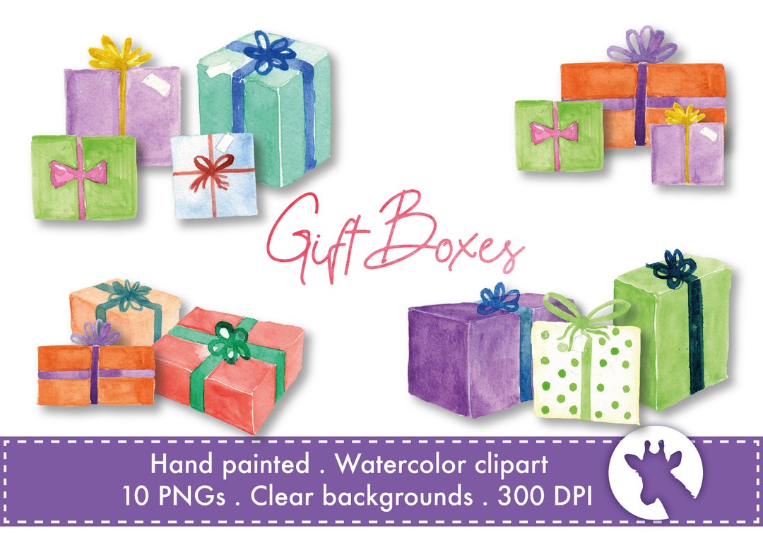 Christmas Present Clipart Downloadable Clipart Christmas Sublimation ...