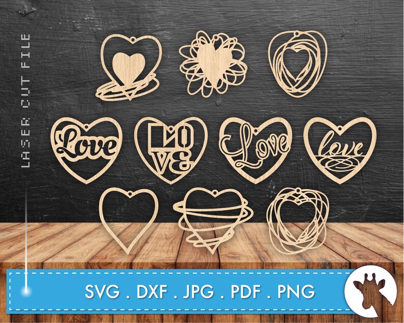 Valentines Ornaments SVG Valentines Laser Cut Files Valentines Day ...