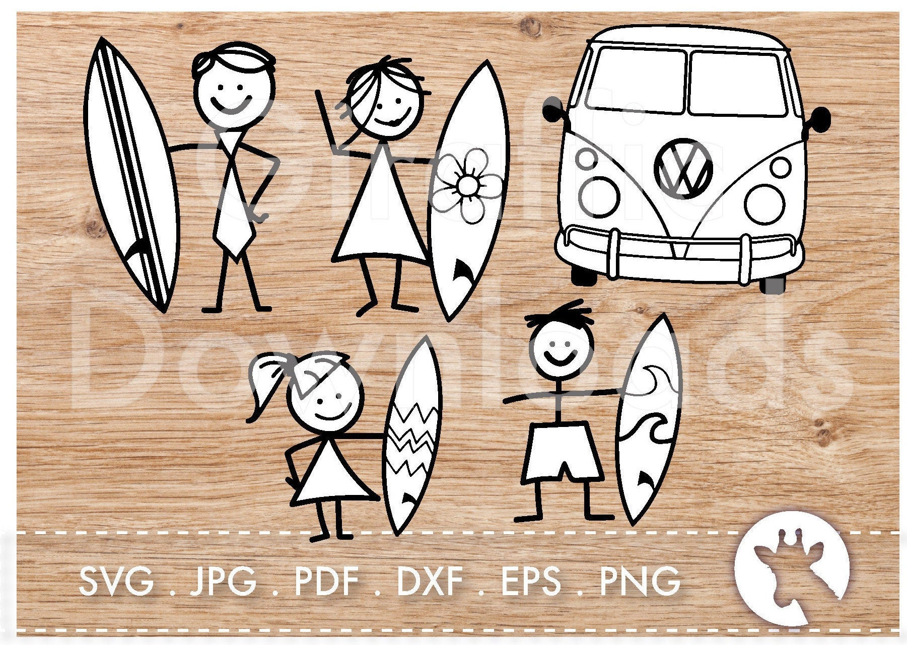 Family Clipart Family Bumper Sticker Laser Cut Vector Files Etsy