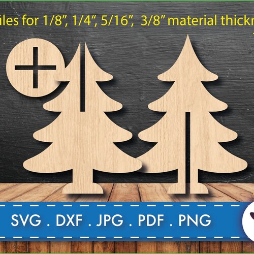 Buy Christmas Tree Template Pattern for Laser Cnc Vector Online in ...