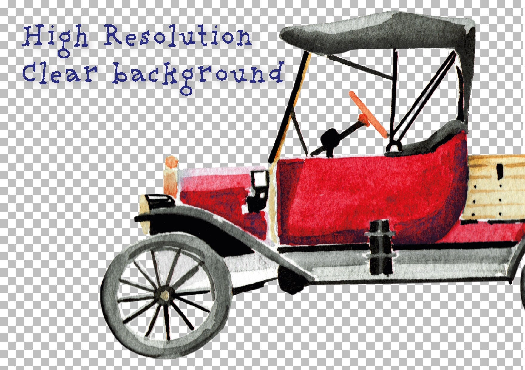 Christmas Truck Clipart Christmas Car Clipart Watercolor Winter Clipart ...