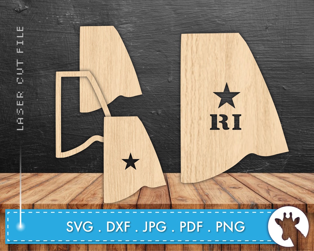 RHODE ISLAND State Svg RI Home State Dxf Laser Cut Digital - Etsy