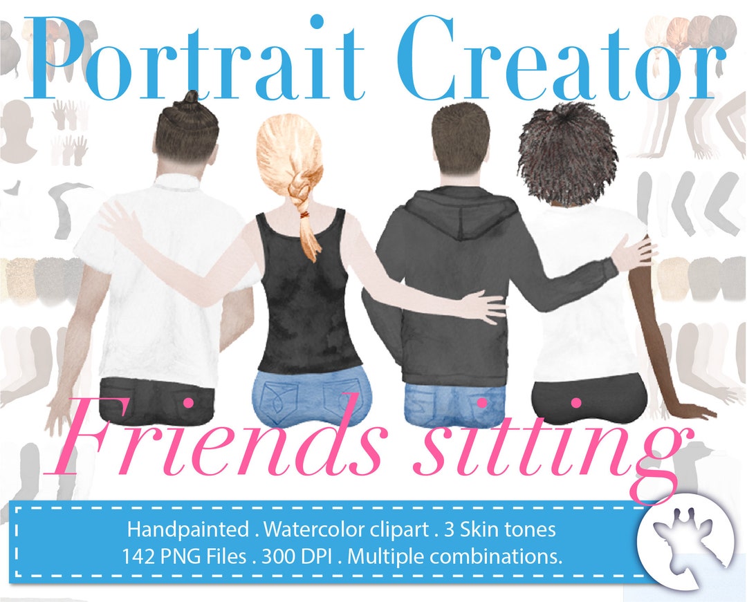 Best Friends Custom Portrait Creator Couples Custom Scene Builder ...