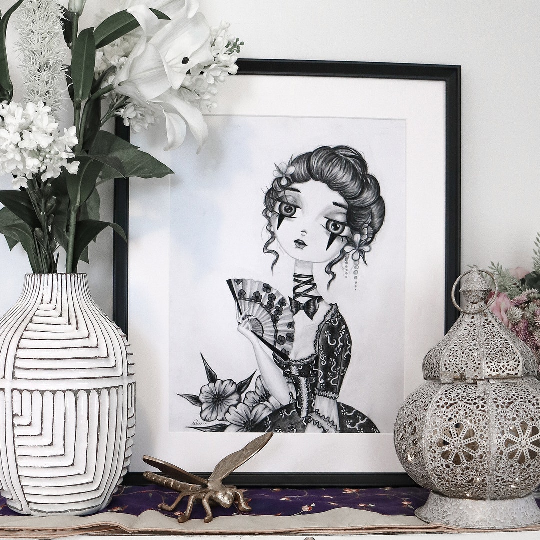 Miss Haruko Print Pastel Art Steampunk Prints Victorian - Etsy