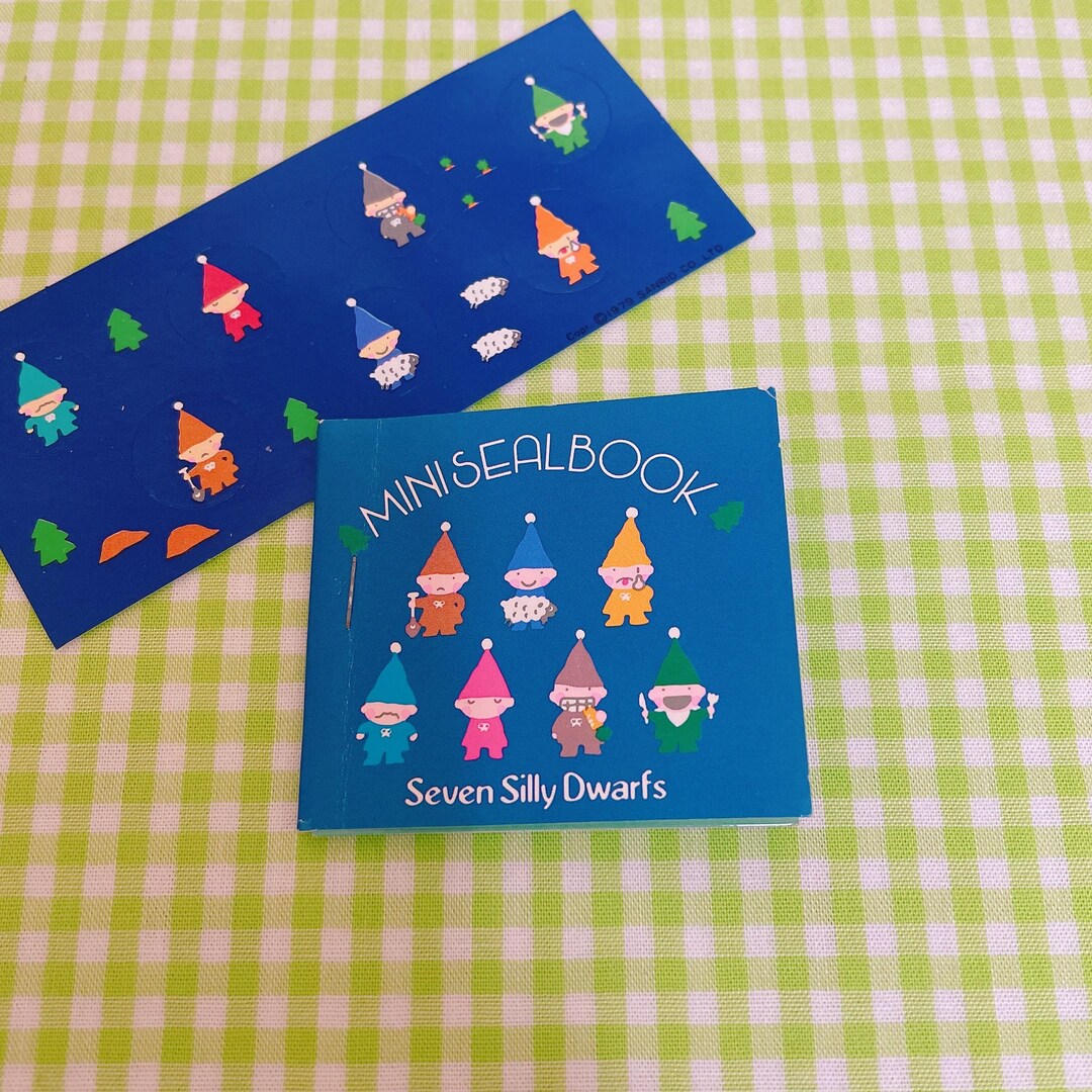 Vintage Sanrio Seven Silly Dwarfs Sticker Book '70s | Rare Find ...