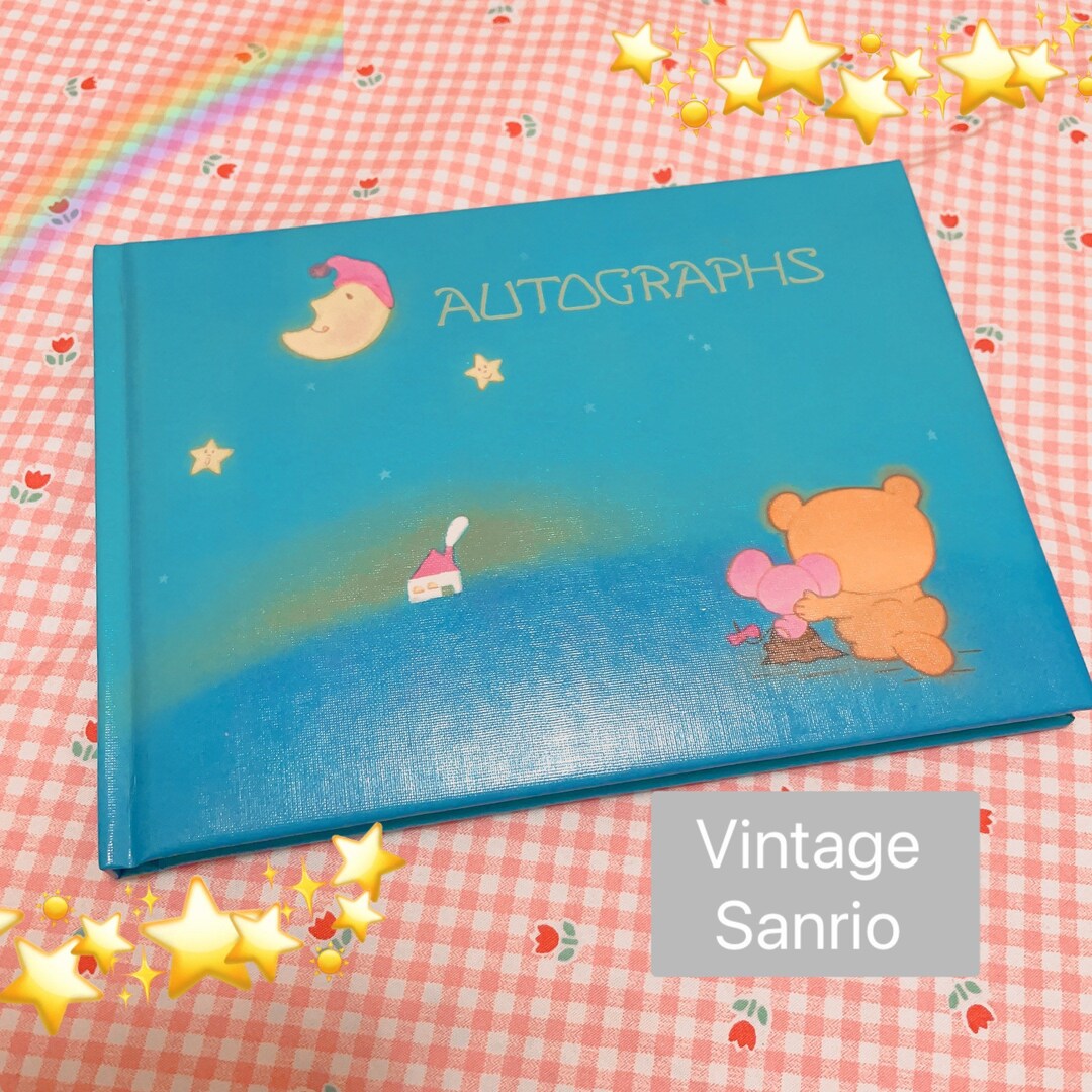 Vintage Sanrio Stationery Autographs Notebook Old Sanrio Stationery ...