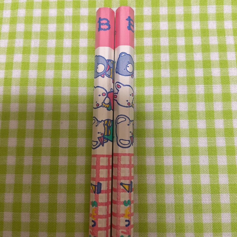 Vintage '80s Sanrio Character Cheery Chums Two Pencils - Etsy