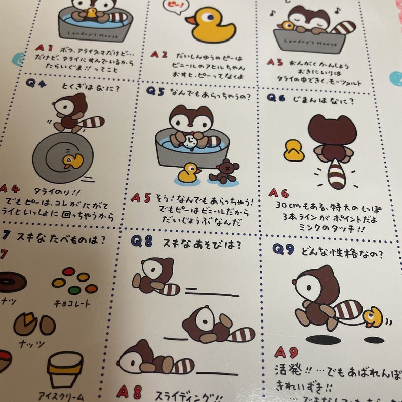 Vintage Sanrio Rare Character Taraiguma No Laundry Raccoon - Etsy