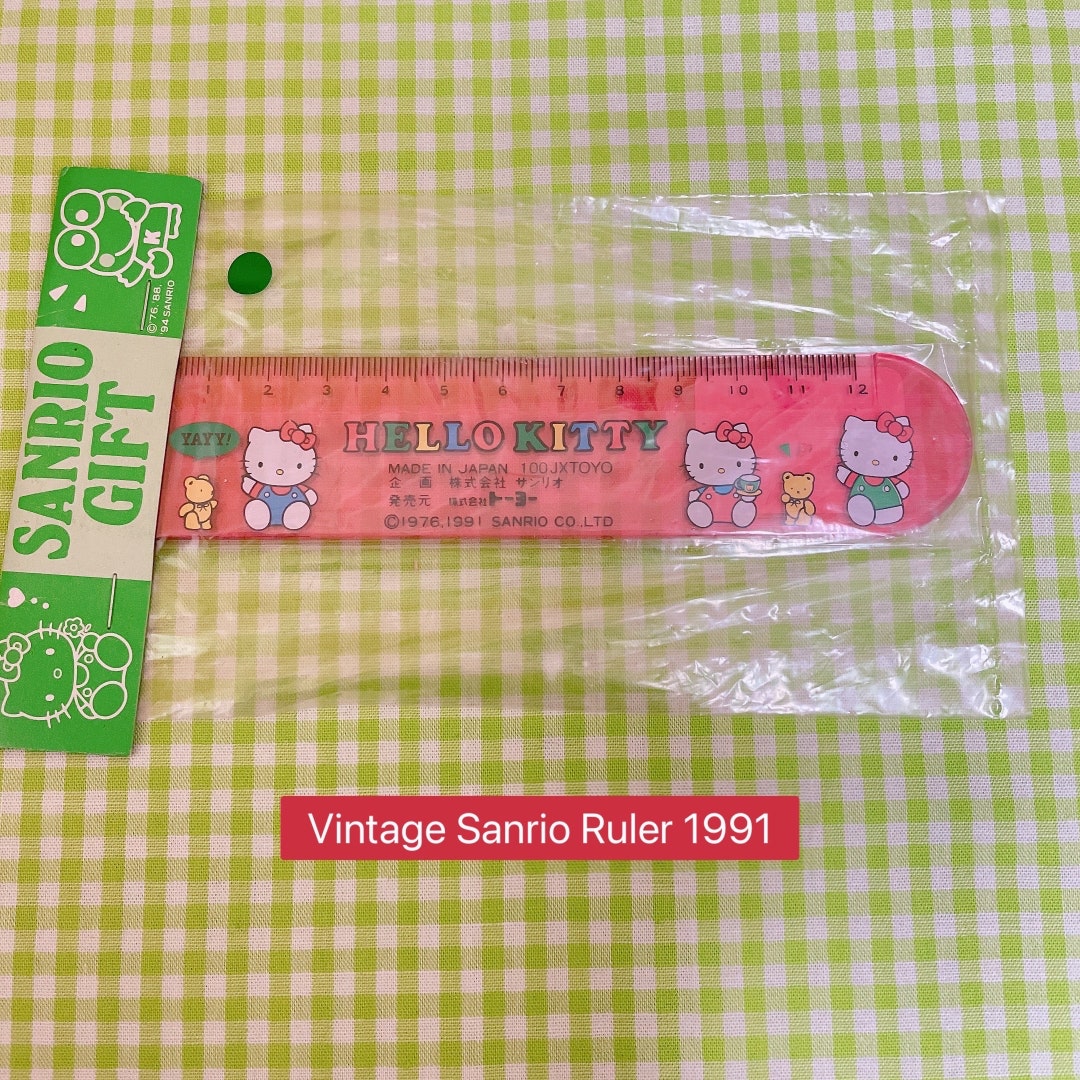 Vintage Sanrio Hello Kity Ruler '90s Old Sanrio Stationery Sanrio ...
