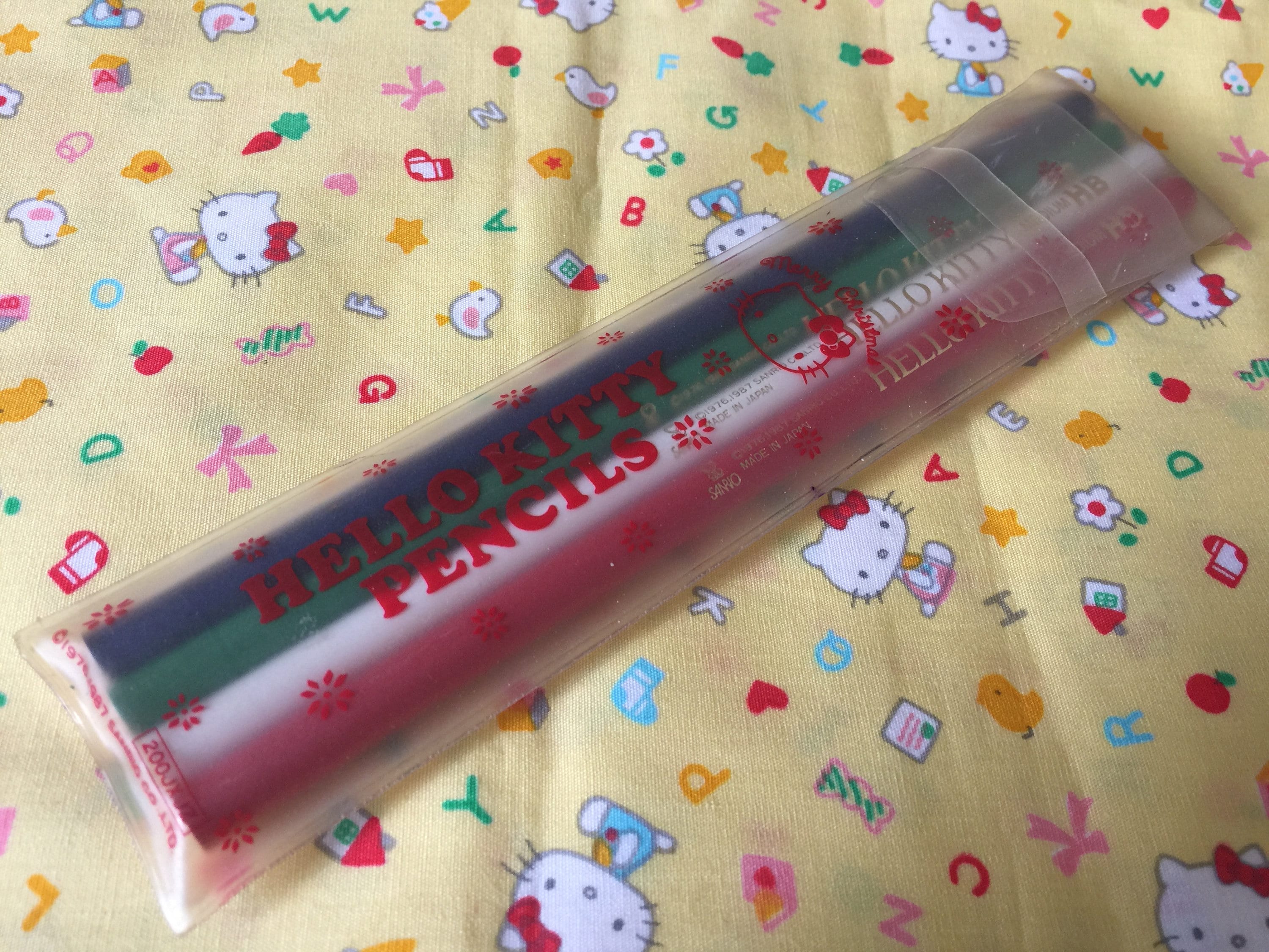 Vintage Hello Kitty Pencil Set of 4 Retro Sanrio Collectible | Etsy