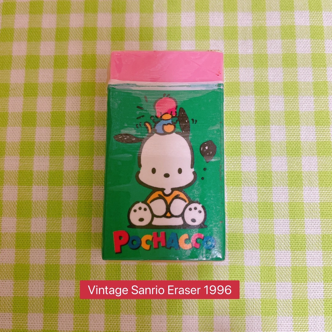 Vintage Sanrio Pochacco Dog Eraser '90s | Old Sanrio Stationery Sanrio ...