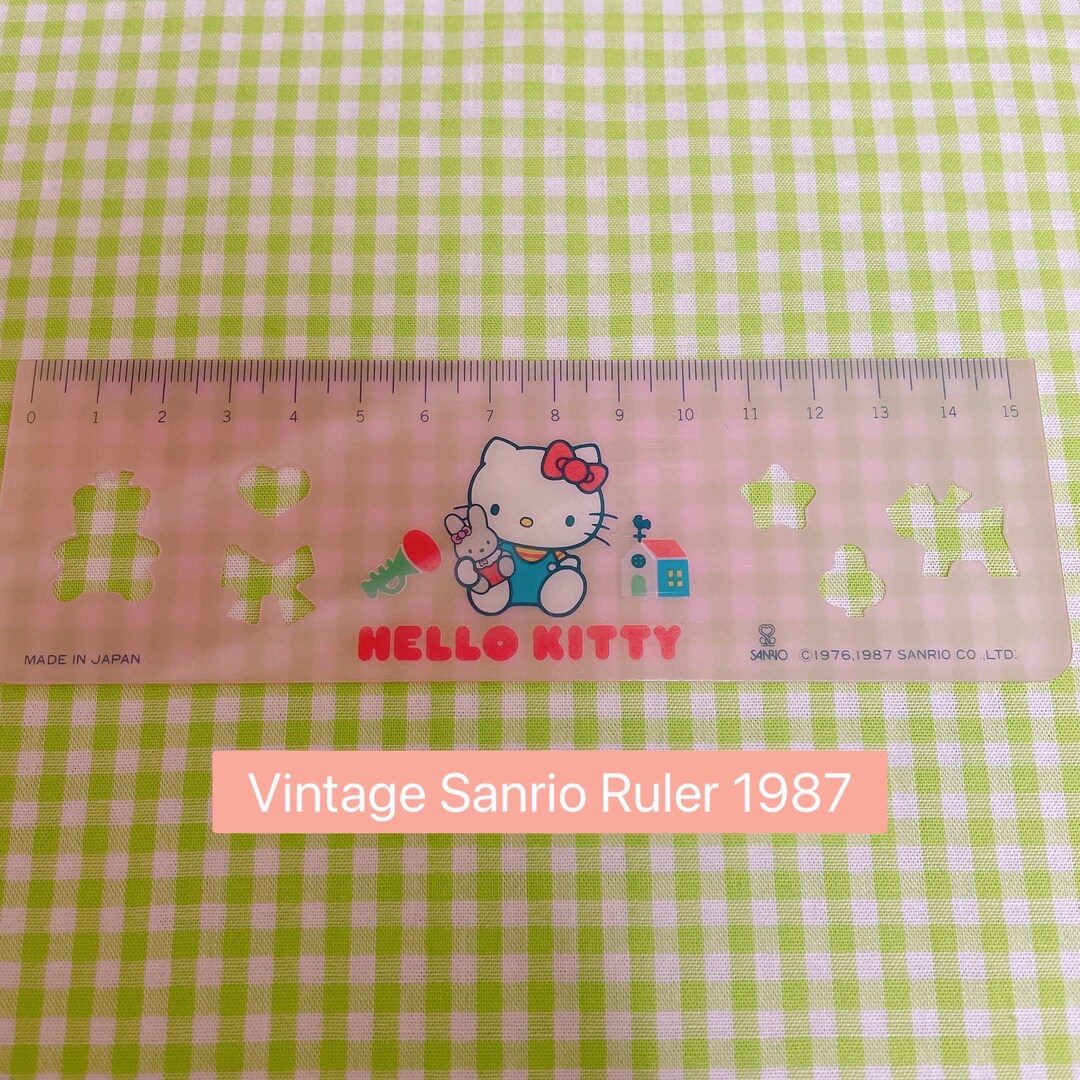 Vintage Sanrio Hello Kitty School Ruler '80s Vintage Sanrio Stationery ...
