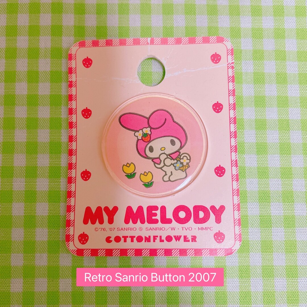 Retro Sanrio My Melody Button 2007 Vintage Sewing Handmade Crafting ...
