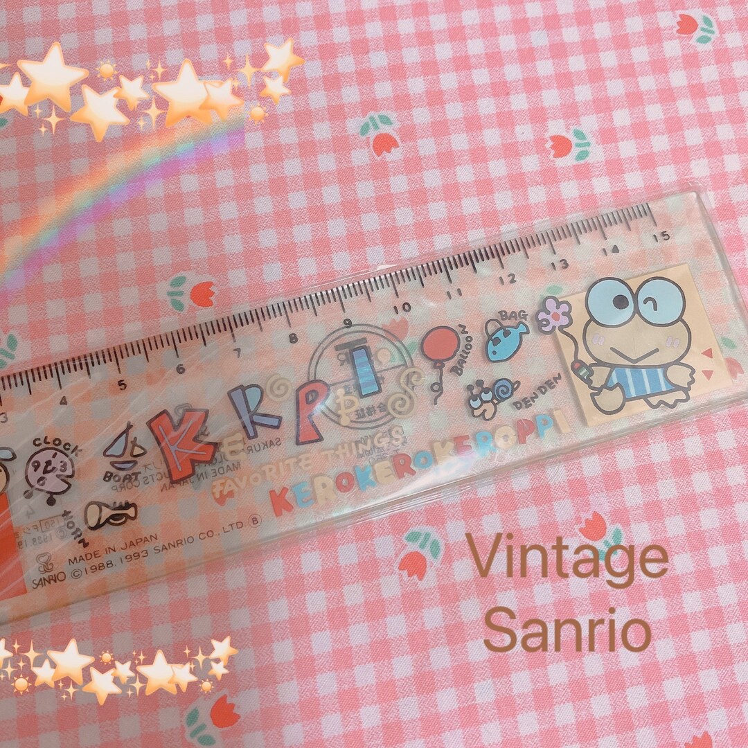 Vintage Sanrio Keroppi School Ruler 15cm Vintage Sanrio - Etsy