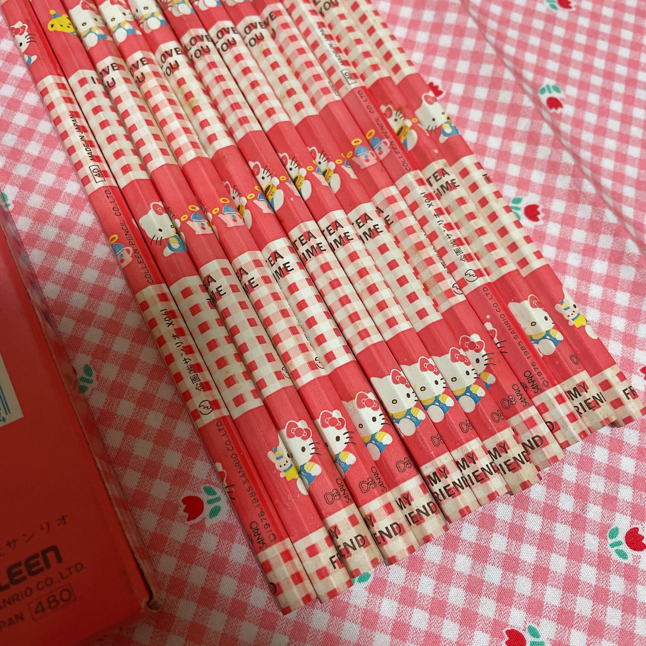 Vintage Hello Kitty Pencil Set 12 Vintage Sanrio Stationery - Etsy